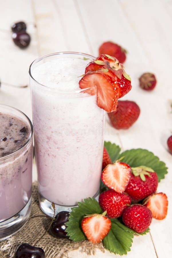 Fresh made Milkshakes stock image. Image of natural, milkshake - 33814897