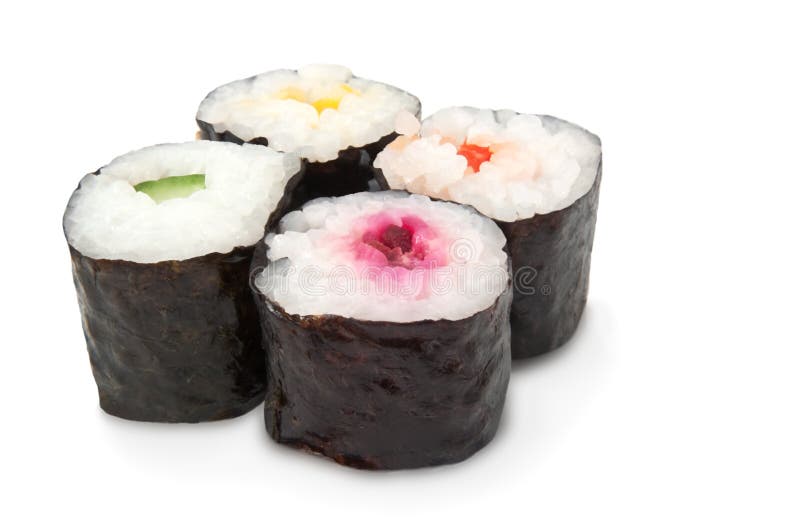 Fresh Maki rolls stock photo. Image of delicacy, japanese - 19388668