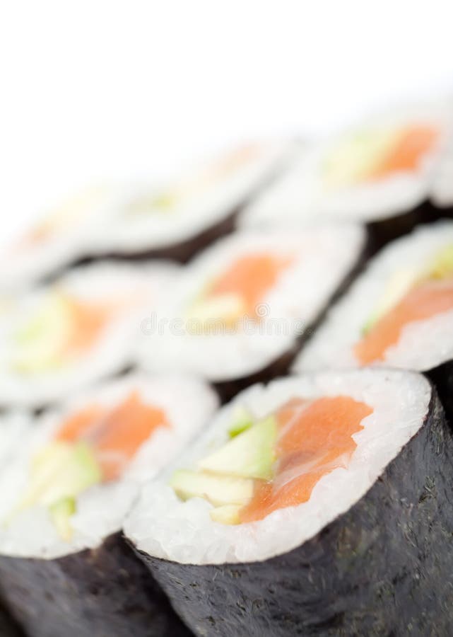 Fresh maki rolls stock photo. Image of meal, appetizer - 27109956