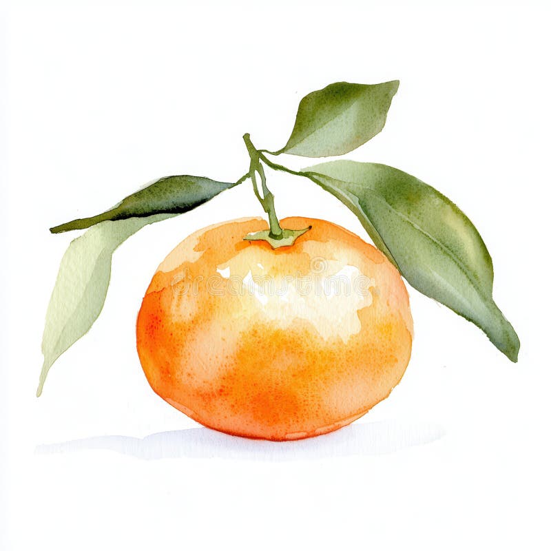Fresh Mandarin Orange with Green Leaves, Symbolizing Good Luck and ...