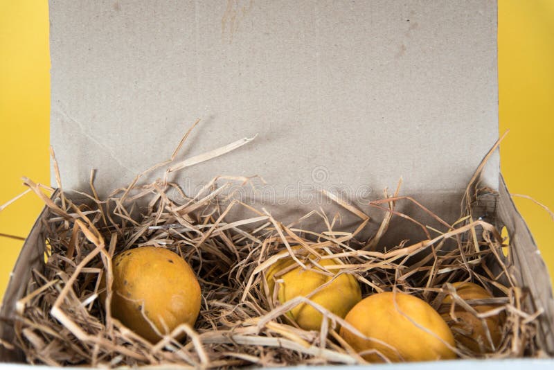 Fresh Mango in the box stock image. Image of food, alphanso - 148007125