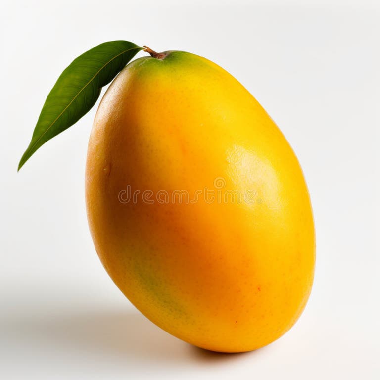 Fresh Mango with Drops of Water Stock Illustration - Illustration of ...