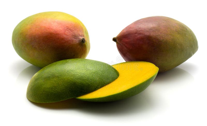 Fresh mango isolated stock photo. Image of orange, background - 104280336