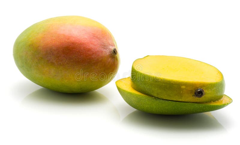 Fresh mango isolated stock image. Image of food, light - 104280117