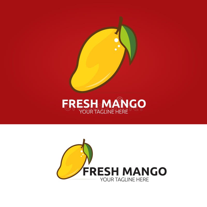 Fresh Mango Logo Vector Design Concept, Icon, Element, and Template for ...