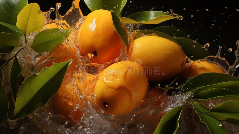 Fresh Mango in water stock image. Image of ripe, nutrients - 317577103