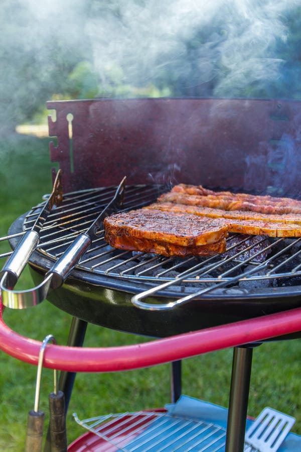 Fresh Marinated Barbecue Meat Stock Photo - Image of objects, barbecue ...