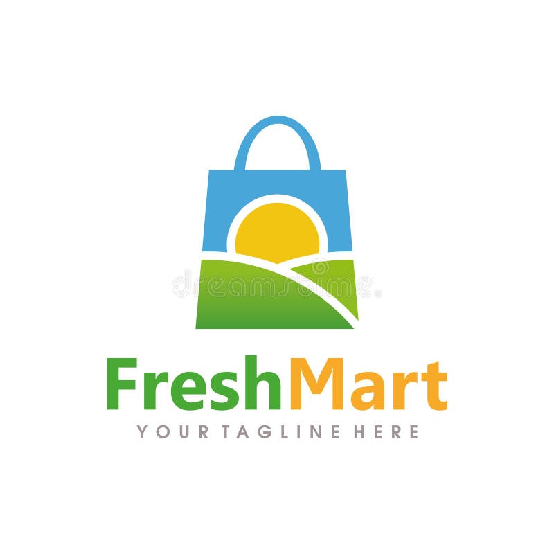Fresh Market Logo Design Vector Stock Vector - Illustration of health ...