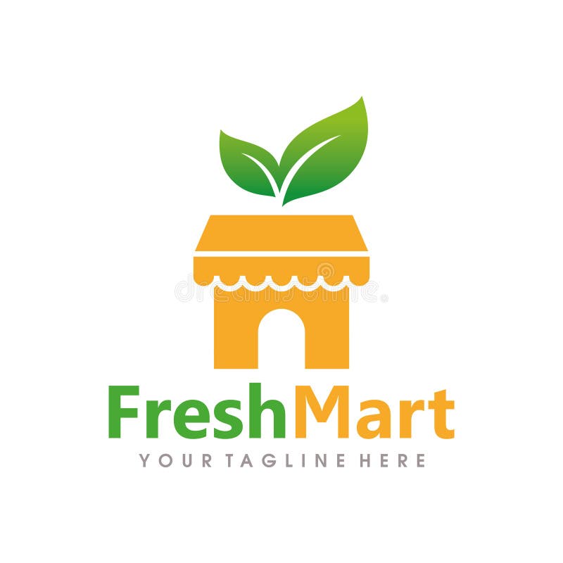 Fresh Market Logo Design Vector Stock Vector - Illustration of health ...