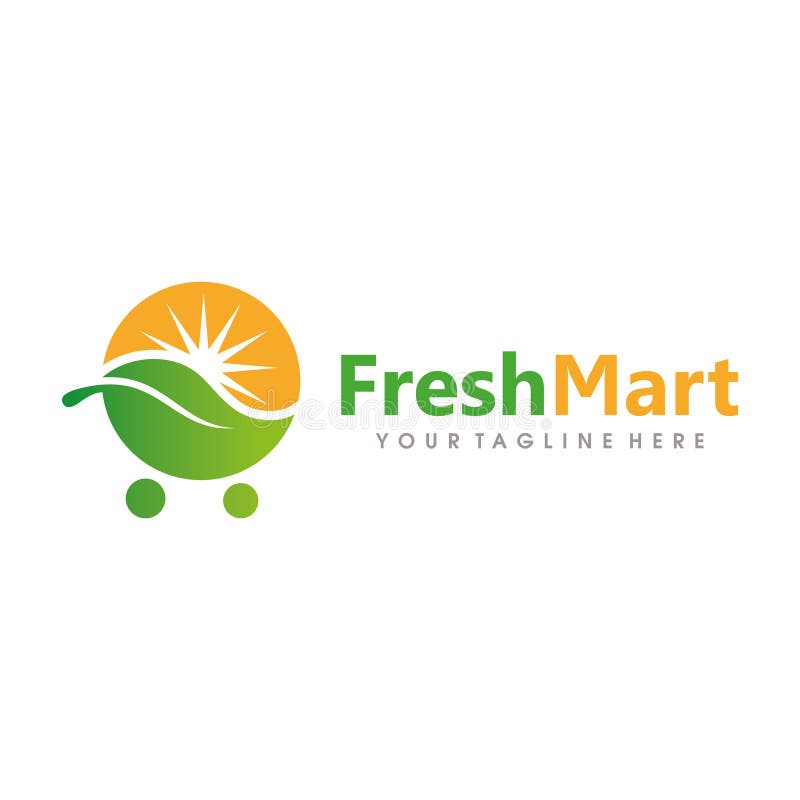 Fresh Market Logo Design Vector Stock Vector - Illustration of health ...