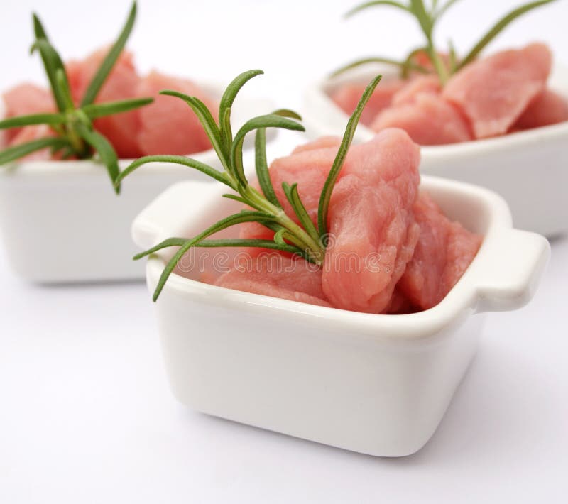 Fresh meat stock image. Image of pork, flowerpot, tableware - 11511387