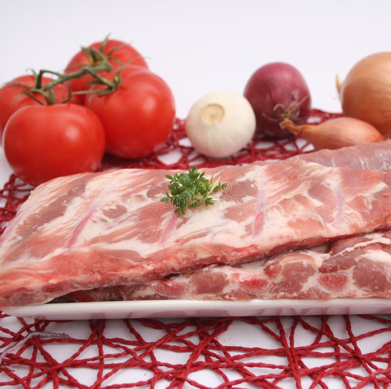Fresh meat stock image. Image of grilling, food, meal - 37470101