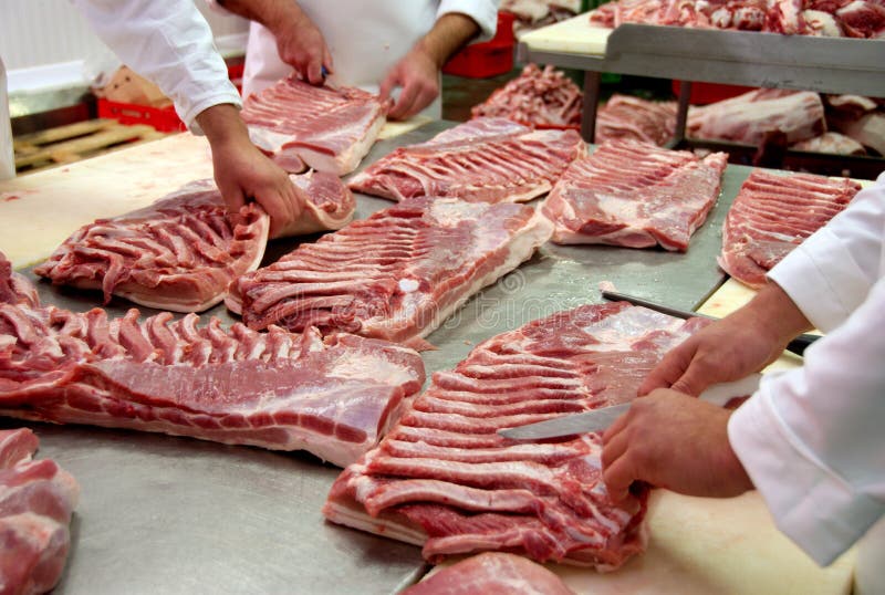 Fresh meat 4 stock image. Image of shank, chops, pork - 1458307