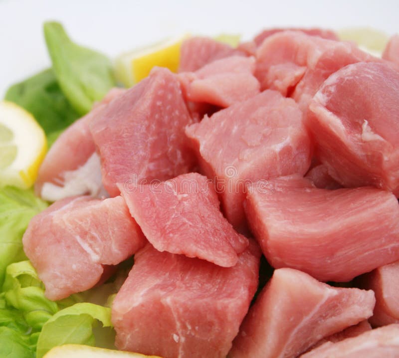 Fresh meat stock image. Image of dinner, lunch, cook, salad - 9196983