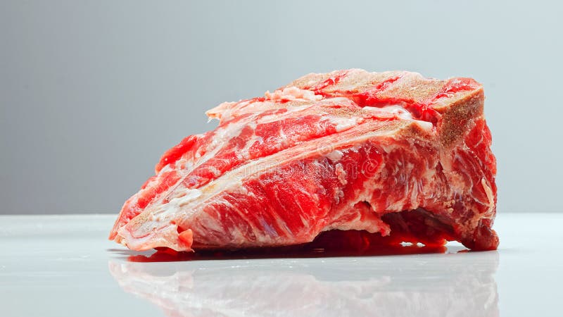 Fresh meat on bone stock photo. Image of mutton, background - 195180664