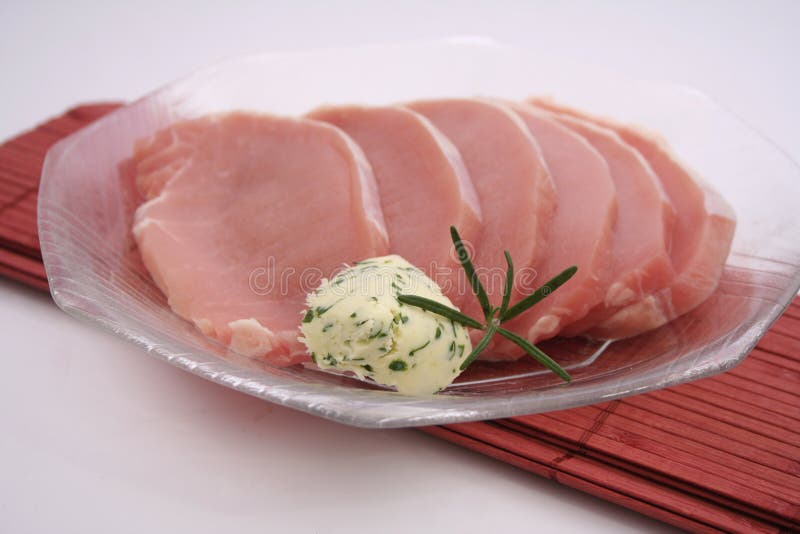 Fresh meat with butter stock image. Image of freshness - 37542081