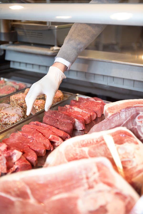 Fresh Meat Counter stock photo. Image of cold, pick, fresh - 20650016