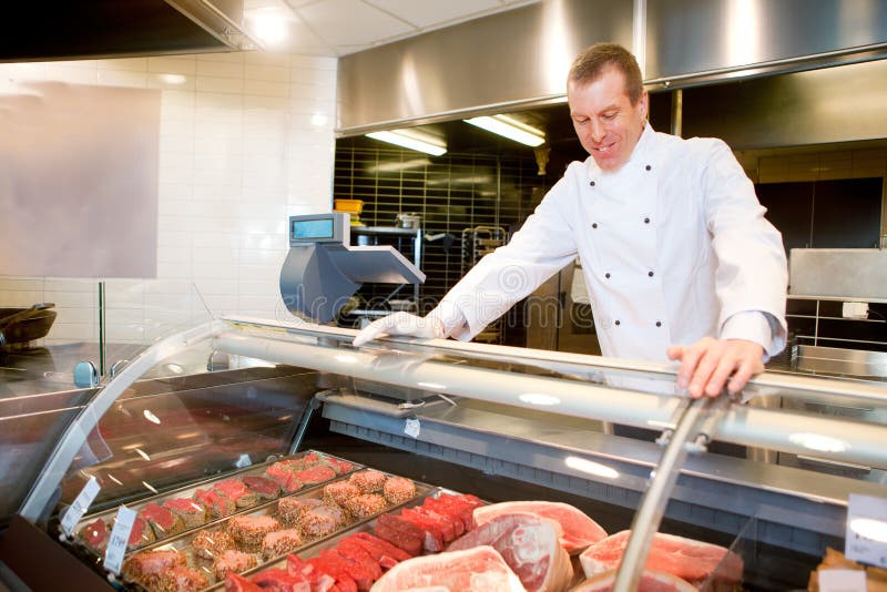 Fresh Meat Counter stock photo. Image of pork, business - 20650382