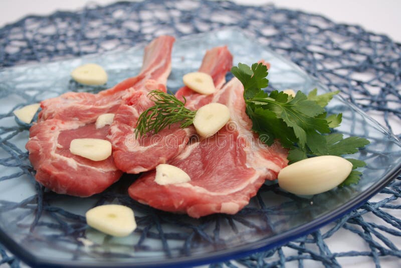 Fresh meat of a lamp stock image. Image of food, dinner - 37491083