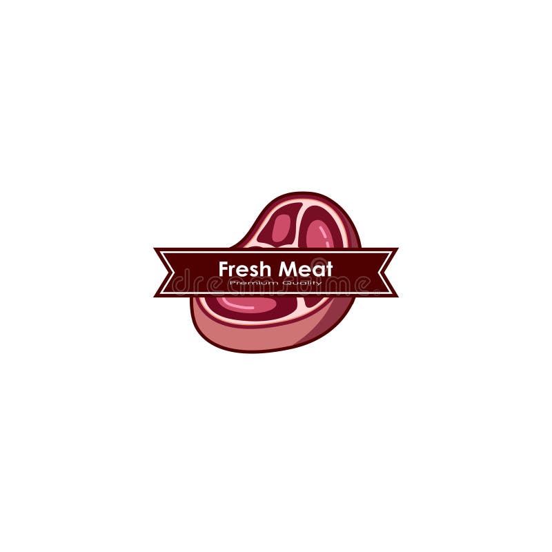 Fresh Meat Logo Design Vector Graphics Stock Vector - Illustration of ...
