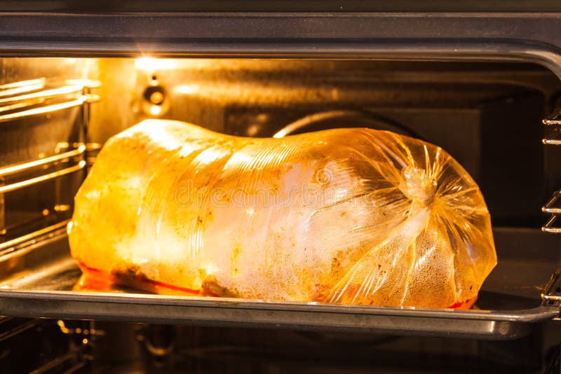 Fresh Meat Packaged for Baking. Stock Photo - Image of lunch, baked ...