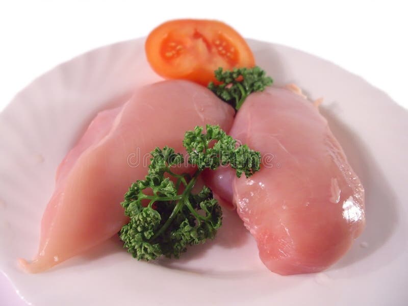 Fresh meat on a plate stock image. Image of plate, healthy - 6355673