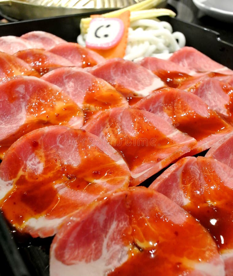 Fresh Meat in Tray for Grill Stock Photo - Image of pork, cooked: 172312458