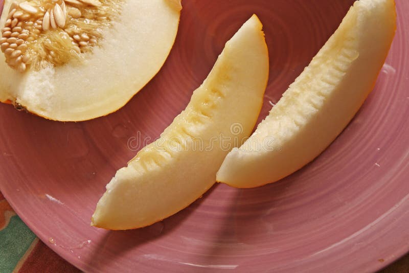 Fresh melon close up stock image. Image of pink, yellow - 43412569