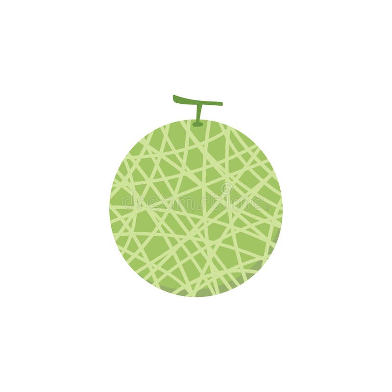 Fresh Melon Fruit Logo Illustration Design Stock Vector - Illustration ...
