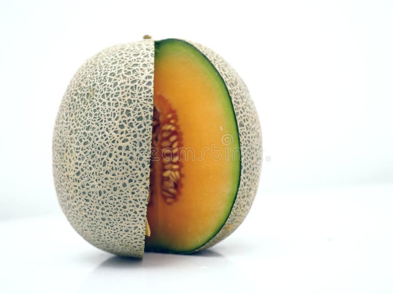 Fresh Melon, Round and Sliced Stock Image - Image of vitamin, juicy ...