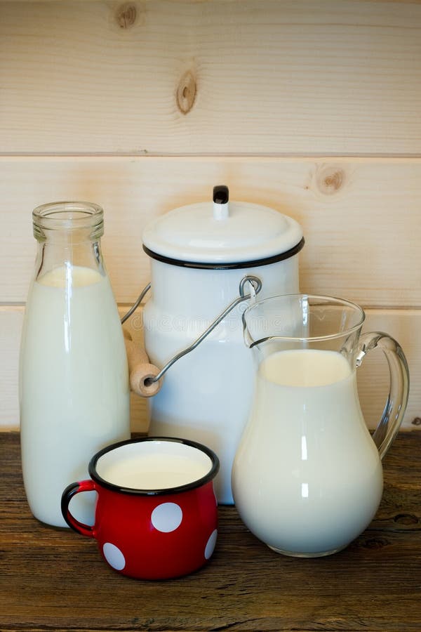 Fresh milk stock image. Image of dairy, health, wooden - 25736819