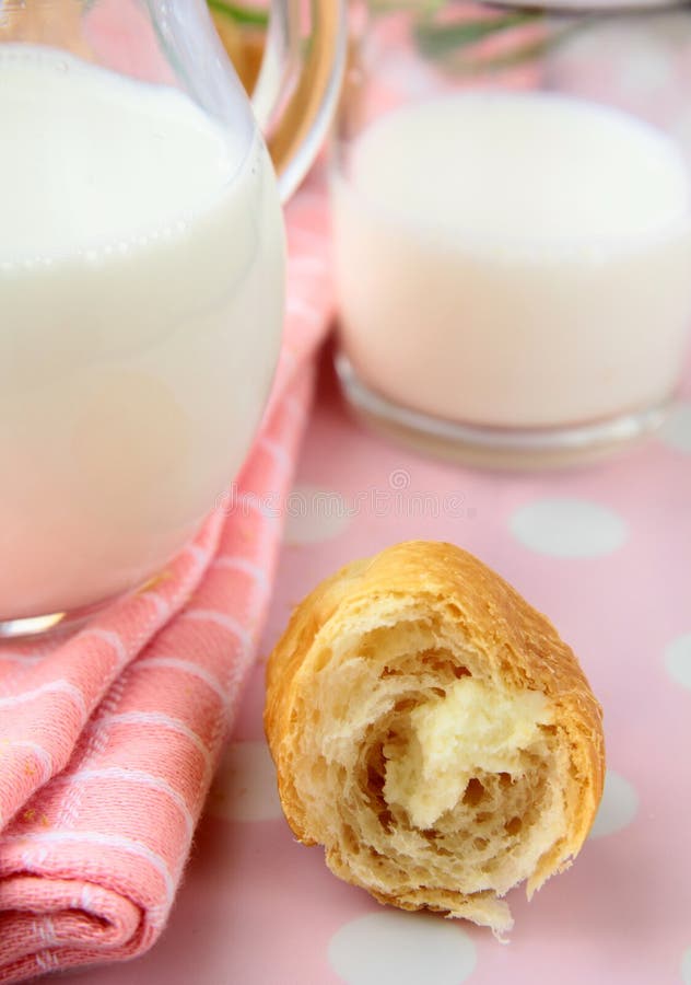 Fresh milk croissant stock image. Image of healthy, italy - 18199781
