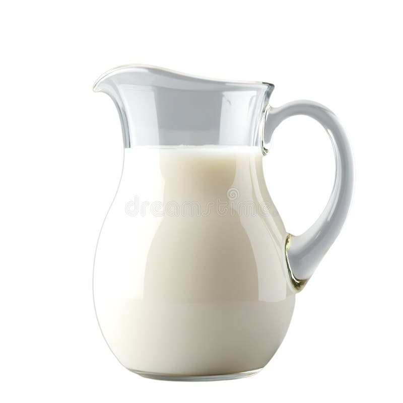 Fresh Milk in a Glass Pitcher – High-Quality Realistic Image Stock ...