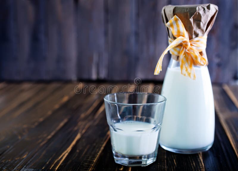 Fresh milk in glass stock image. Image of cream, cold - 60133907