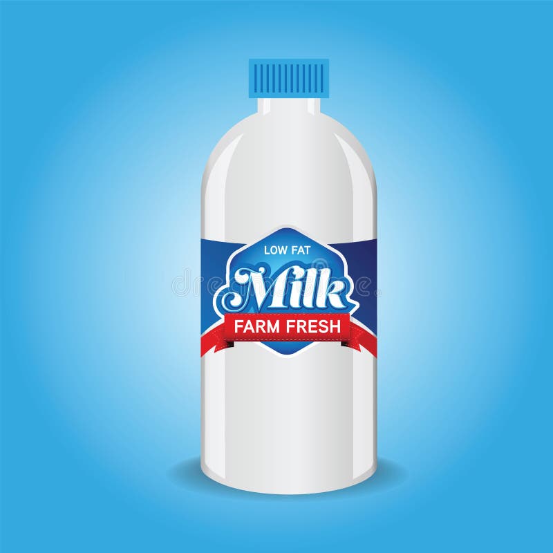 Fresh Milk Label Lettering Sign Stock Vector - Illustration of sticker ...