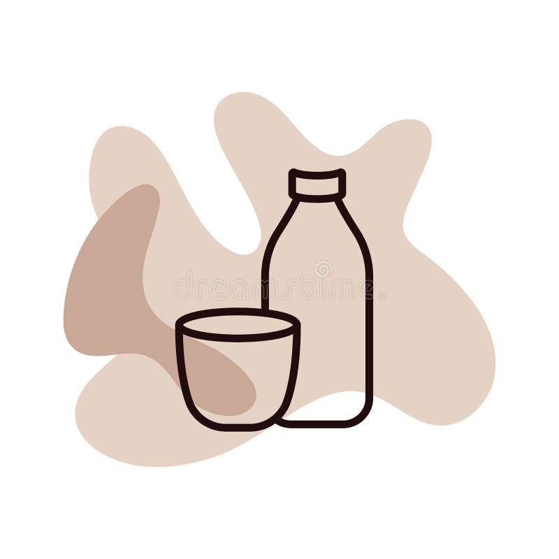 Fresh Milk Logo Icon Design Stock Illustration - Illustration of health ...