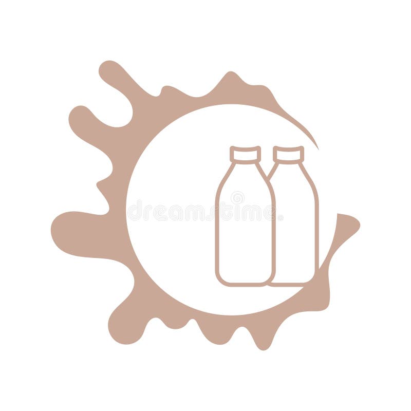 Fresh Milk Logo Icon Design Stock Illustration - Illustration of ...