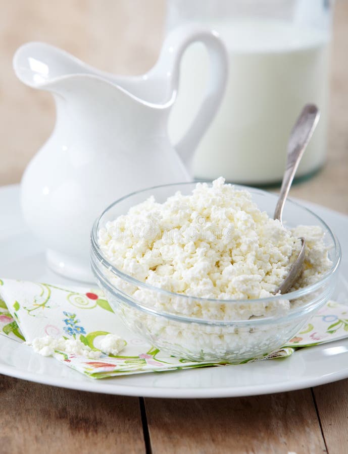 Fresh milk products stock image. Image of meal, cottage - 13235989