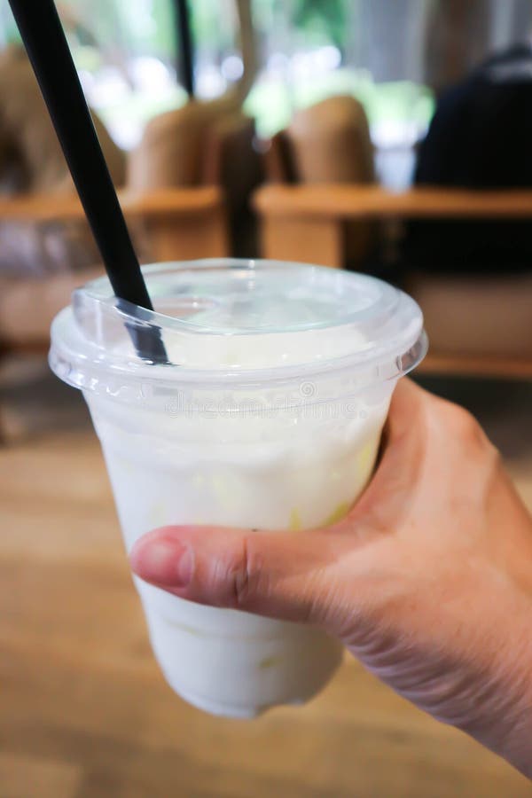 Fresh Milk ,vanilla Milk or Cold Milk Stock Photo - Image of holding ...