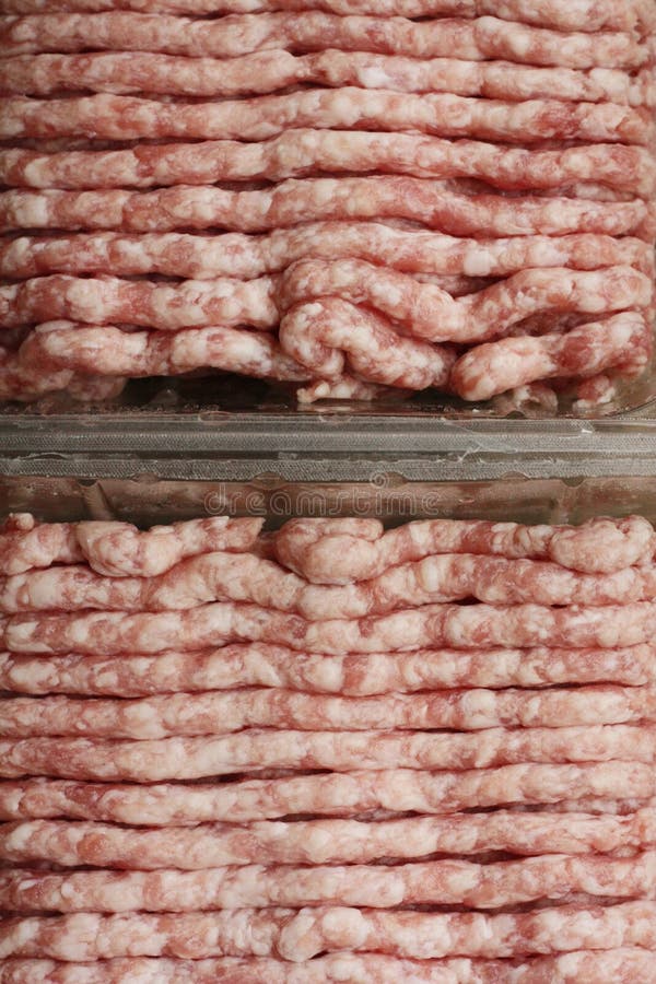 Fresh Minced Meat in a Package Macro Stock Image - Image of beef, food ...