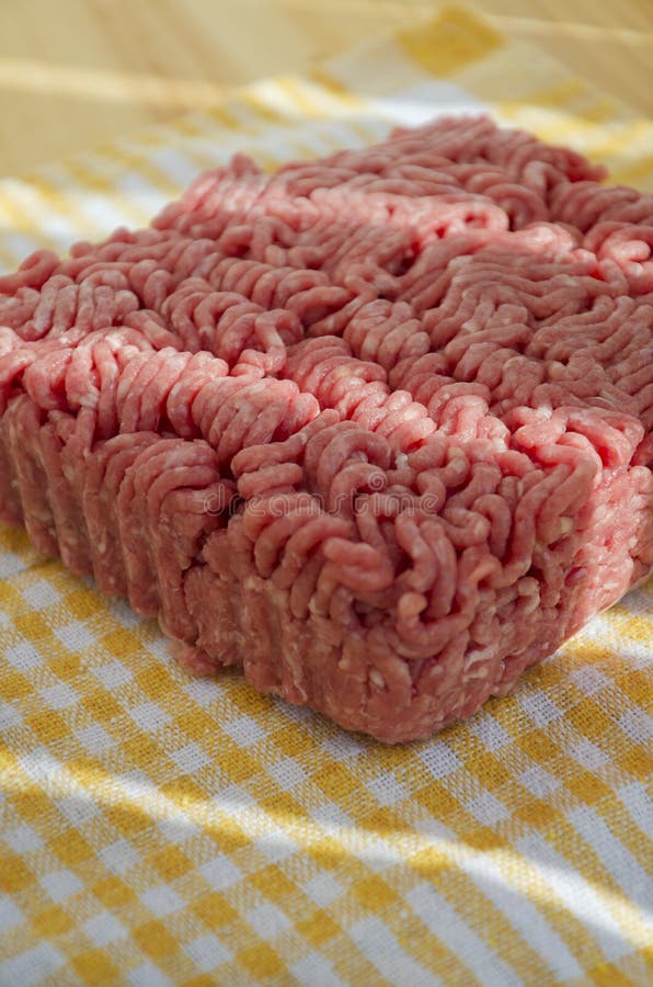 Fresh raw minced meat stock image. Image of pork, ground - 36960937