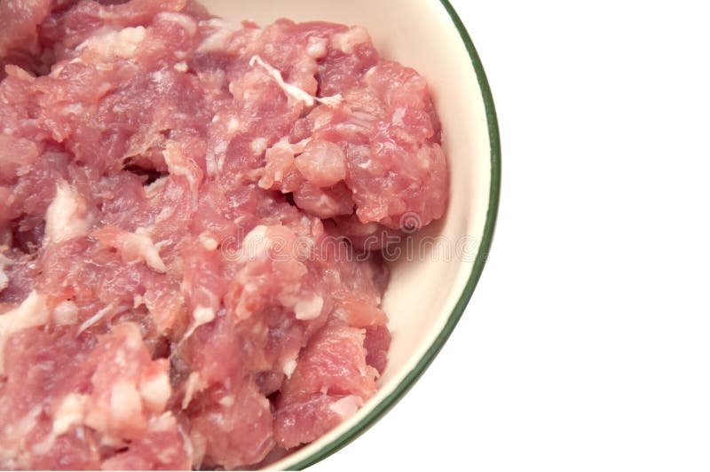 Fresh minced pork stock image. Image of cook, pork, fresh - 24342507