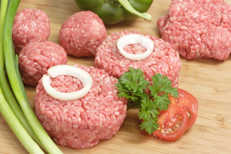 Fresh mincemeat stock photo. Image of meatball, onion - 7491684
