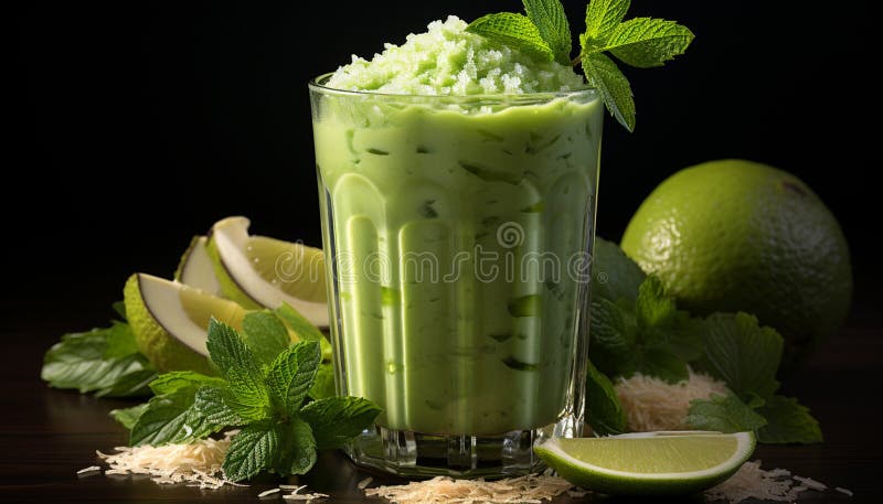 Fresh Mint Leaf Garnish on a Cocktail, a Refreshing Summer Drink ...
