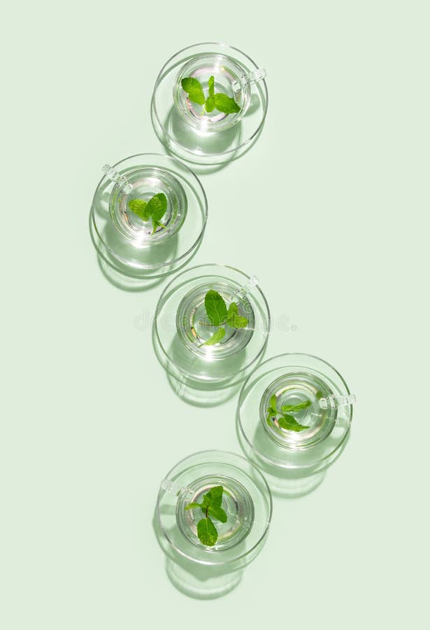 Mint tea minimal concept stock image. Image of aroma - 159846601