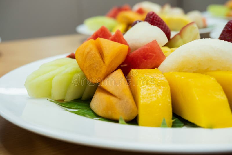 Fresh mix fruits stock image. Image of meal, delicious - 176987651