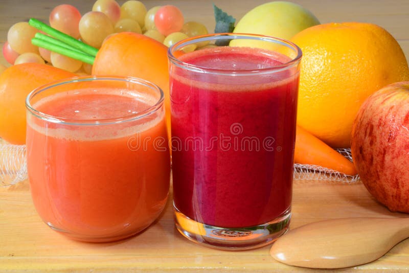 Fresh mixed fruit juice stock image. Image of nature - 56332579