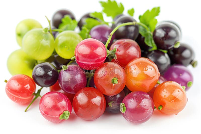 Fresh Mixed Grapes Piled Up, Various Colors Represented Stock Photo ...