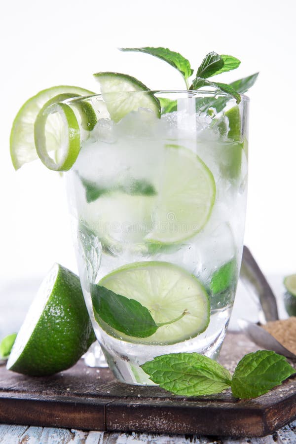 Fresh mojito drink stock image. Image of sugar, liquor - 52430011
