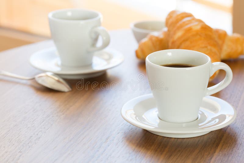A Fresh Cup of Morning Coffee on a Table . AI Generated Stock Image ...